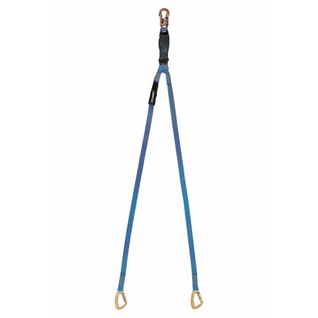 Tractel Lanyard, 6 ft., Blue and Black C126C | Zoro