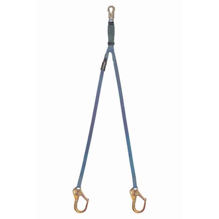 Tractel Tracpac Lanyard, 6 ft. Length, 2 Leg(s), 310 lbs., one person ...