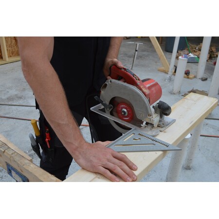 Johnson Level & Tool Rafter Angle Square, 7 In, Aluminum RAS-1B | Zoro