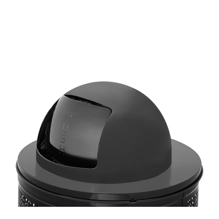 Rubbermaid Commercial 55 gal. Steel Dome Lid, 55 gal., 11x25", Black ...