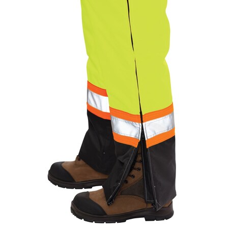 Tough Duck High Visibility Bib Overalls, Mens, Waist 32" to 34 ...