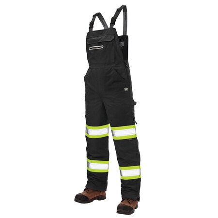 Tough Duck Safety Bib w/Flex Fabric, Black, XS SB061 | Zoro