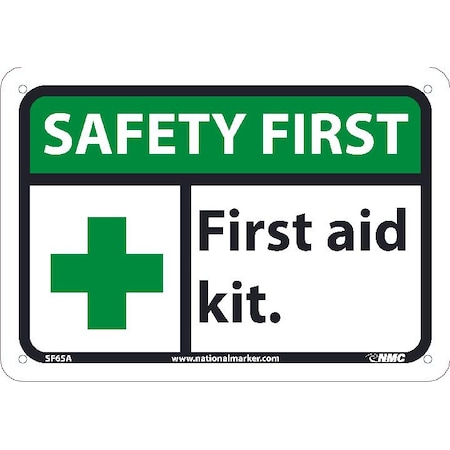 Nmc Safety First Aid Kit Sign, SF65A SF65A | Zoro
