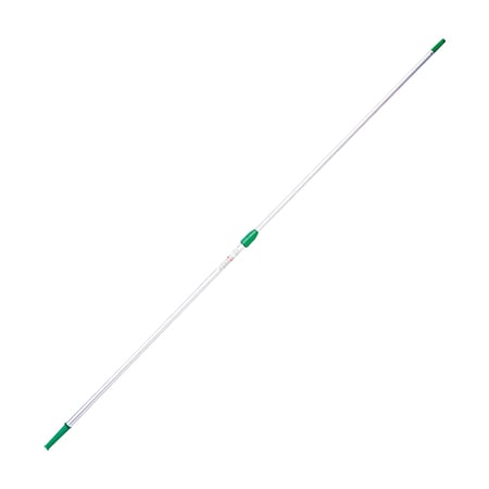 Partners Brand Telescopic Pole, 4-8 ft., Silver/Green SQSC480 | Zoro