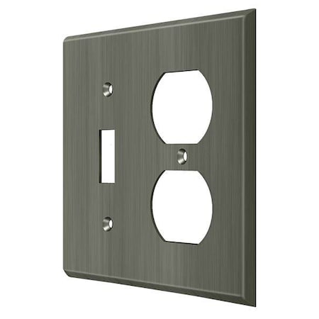 Deltana Single Switch/Double Outlet Switch Plate, Number of Gangs: 2 ...
