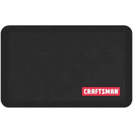Craftsman Antifatigue Mat, 32 in L x 20 in W, 0.75 in Thickness, Black ...