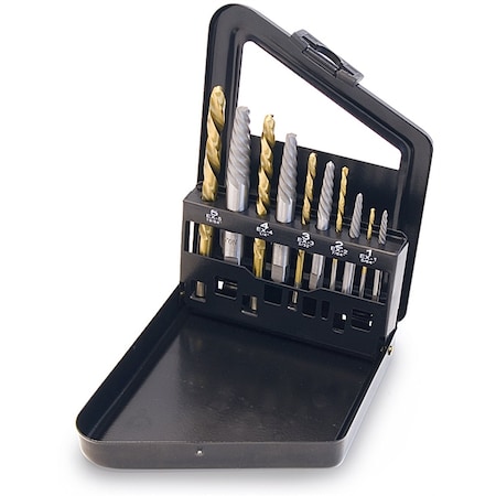 Titan Scrw Extrctor/Lft Drll Bit Set, 10 pcs. 16013 | Zoro
