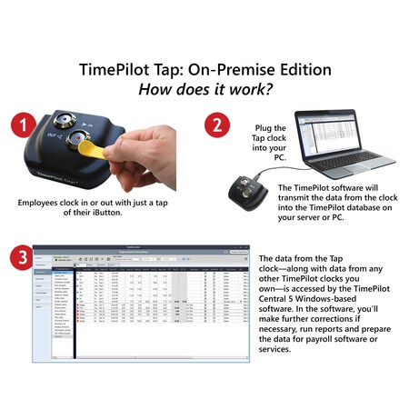 Timepilot Portable Time Clock System Starter Kit 4880 | Zoro