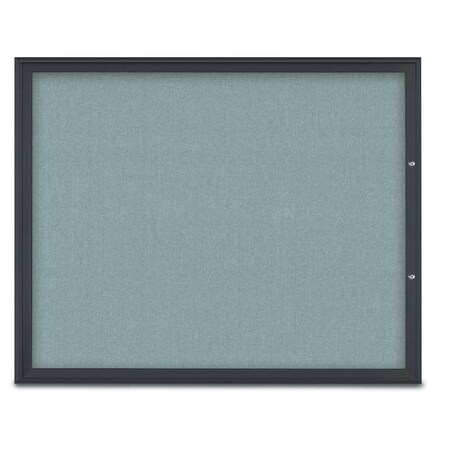United Visual Products Single Door Radius Plus Corkboard, 60"X ...