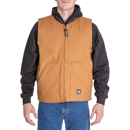 Berne Vest, Duck Workmans, Quilt Lined, 3XL, Reg V812 | Zoro