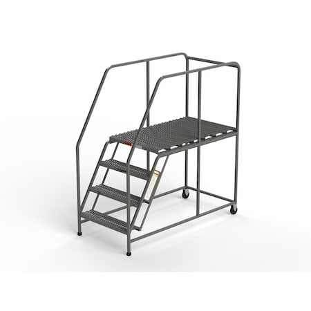 Ega Products Mobile Work Platform, 4 Steps, 30"W x 48"D Platform ...