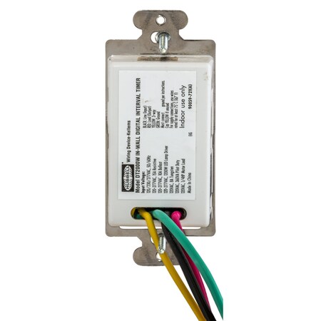 Hubbell Wiring Device-Kellems Timer, Digital, 120/277V, White DT2000W ...