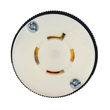 Hubbell Wiring Device-Kellems Locking Connector, L15-20R, 20 A, 250V AC ...