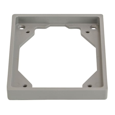 Hubbell Wiring Device-Kellems Box Cover, 1 Gang, PVC, Flush Cover Type ...