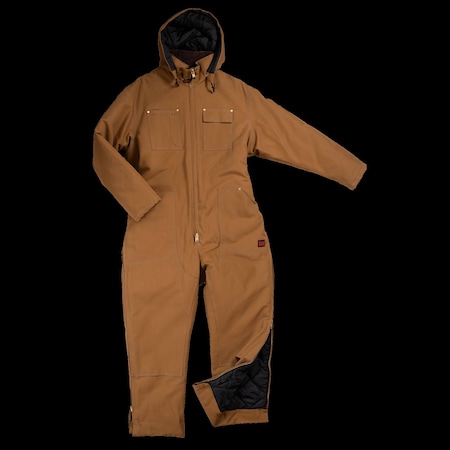 Tough Duck Insulated Duck Coverall, WC011-BROWN-L WC011 | Zoro