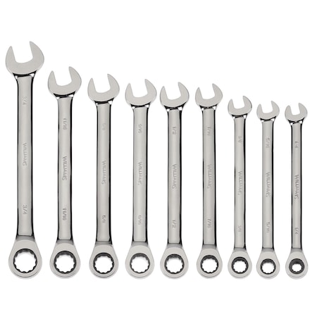 Williams Williams Combo Ratchet Wrench, 1-1/8", Hi-Polish 1236NRC | Zoro