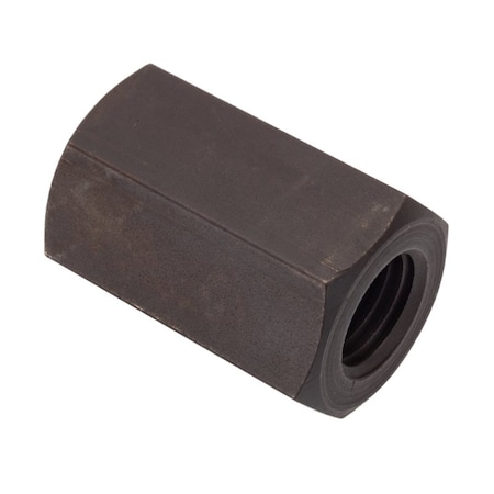Ampg Coupling Nut, #1-8, Steel, Black Oxide, 2-1/2 in Lg, 1-5/8 in Hex ...