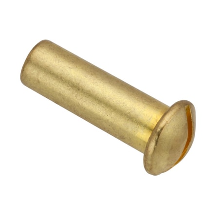 Ampg Barrel Nut, #8-32, 3/4 in Brl Lg, 1/4 in Brl Dia, Brass Unfinished ...