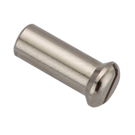 Ampg Barrel Nut, #6-32, 17/32 in Brl Lg, 3/16 in Brl Dia, Brass Nickel ...