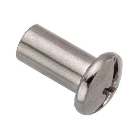 Ampg Barrel Nut, #10-24, 1/2 in Brl Lg, 1/4 in Brl Dia, Steel Chrome ...