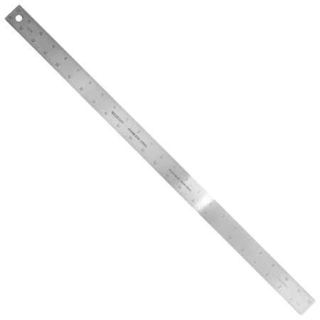 Westcott Rulers, 24" Zero Center Stainless Steel Ruler ZC-24 | Zoro