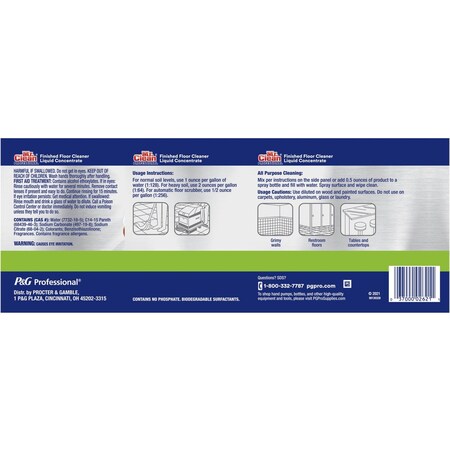 Mr. Clean Floor Cleaner, 1 gal., Lemon, Yellow, PK3 02621 | Zoro