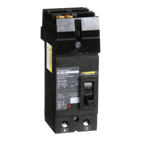 SQUARE D 125A, 2 pole Molded Case Circuit Breaker, QBA, 240V AC ...