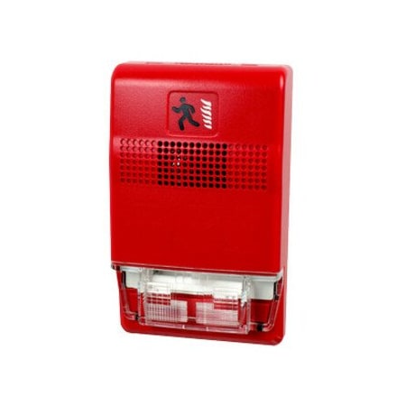 Edwards Signaling Horn, Finish Red, Flush EG1R-P | Zoro