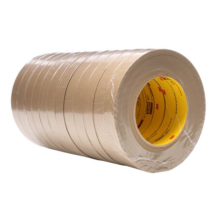 3M Flatback Tape, 18 mm W x 55m L, 6.5 mil Thick, Medium Brown, 48 PK ...