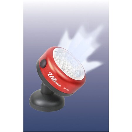 Ullman ULLMAN 50 Lumens, LED Red/Black Magnetic Light RT-3SMD | Zoro