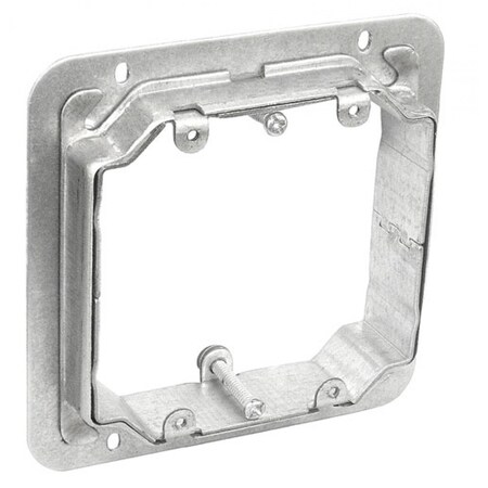 Southwire Two-Gang Adj. Depth Device Ring 3/4 To 1-1/2" Raised, 4-11/16 ...