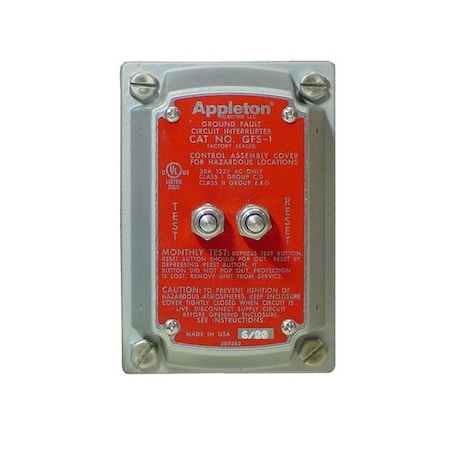 Appleton Electric 2W 3P 20A Hazardous Location Receptacle 120 VAC 5-20R ...