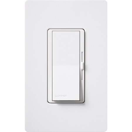 Lutron Lighting Dimmer, Slide, 1-Pole, Decora DV-600P-WH | Zoro