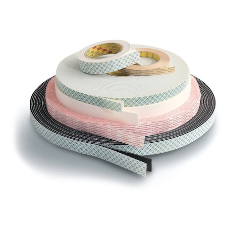 3M Double-Sided Foam Tape, 3/4 in W, 15 yd L, 1/16 in, Polyurethane ...