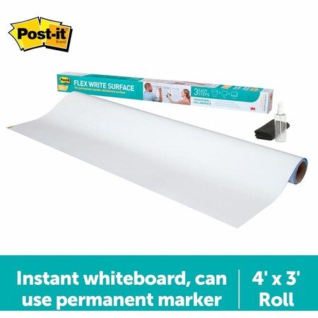 Post-It Dry Erase Sheet, Non-Magnetic, 48" H EE4X3 | Zoro