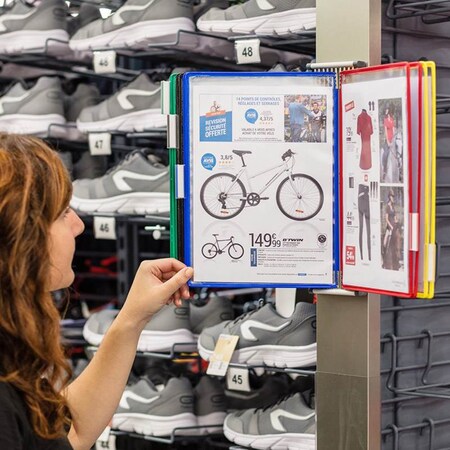 Tarifold Document Wall Display, Magnetic, 20 In L W291M | Zoro