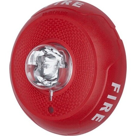 System Sensor Strobe, Marked Fire Strobe, Red SCRL | Zoro