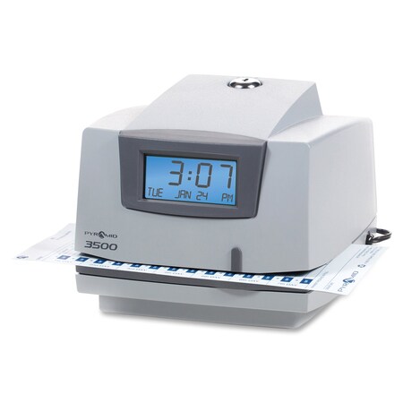 Pyramid Time Clock and Document Stamp, Digital, 3500 | Zoro