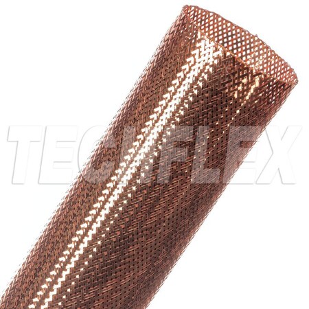 Techflex Cable Sleeve, 1-1/2 in Inside Dia., 3 in Max Bundle Dia., 25 ft, Copper CXN1.50CP | Zoro