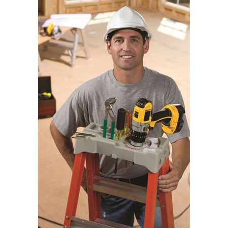 Louisville 4 ft Fiberglass Stepladder, 300 lb Capacity FS1504 | Zoro