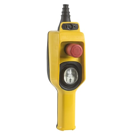 Schneider Electric Pendant control station, Harmony XAC, plastic, yellow, 1 2 directional push ...