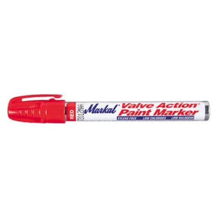 Markal Paint Marker, Medium Tip, Red Color Family, Paint 96822 | Zoro