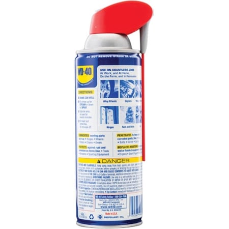Wd-40 Multi-Use Lubricant with Smart Straw 2-Way Sprayer, -60 to 300 ...