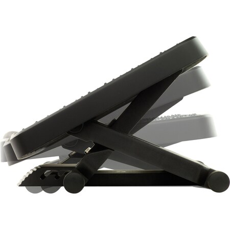 Fellowes Footrest, Free Floating, HPS Black/Gray 8067001 | Zoro
