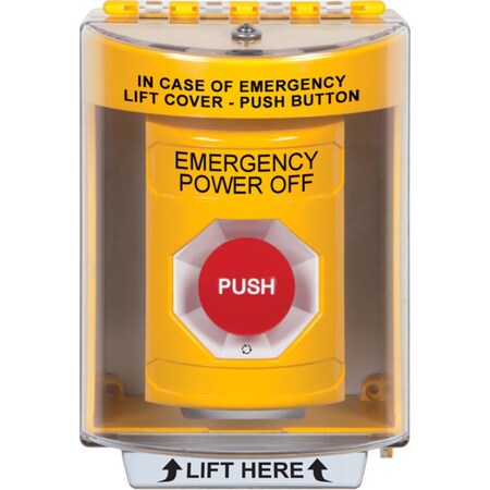 Safety Technology International Emergency Power Off Push Button, 2-7/8 ...
