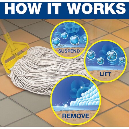 Mr. Clean Floor Cleaner, 1 gal., Lemon, Yellow, PK3 02621 | Zoro