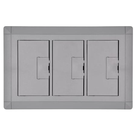 Carlon Box Cover, Floor Box Type, 3 Gang, Non-Metallic E9763S | Zoro