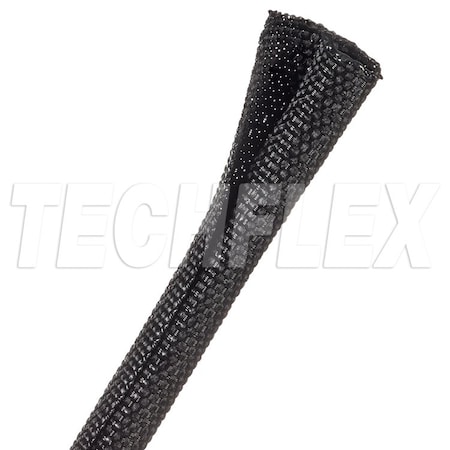 Techflex Braided Cable Wrap, 5/16 in Inside Dia., Fiberglass, Black ...