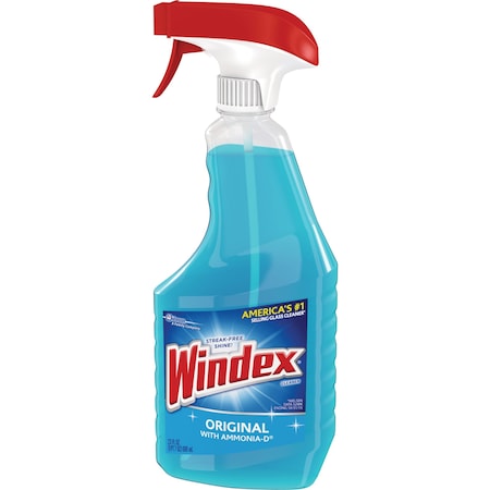Windex Liquid Glass and Surface Cleaner, 23 oz., Blue, Unscented ...