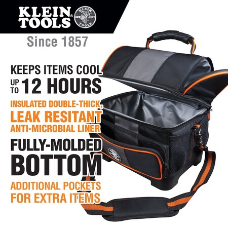 Klein Tools Tradesman Pro™ Soft Lunch Cooler, 12-Quart 55601 | Zoro